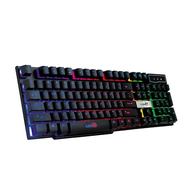 Colorful Backlit Keyboard Professional Game Keyboard Illuminated USB C ...